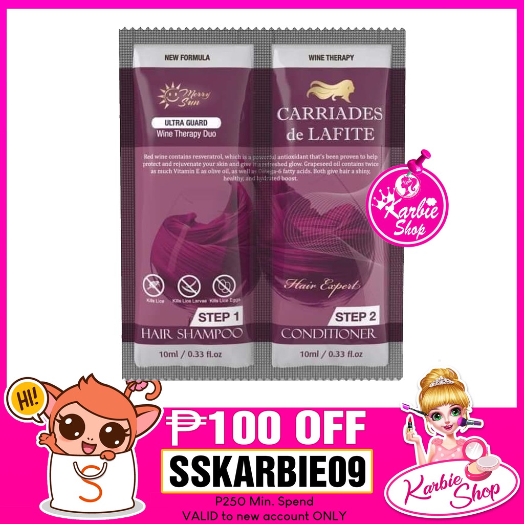 orig 2 IN 1 MERRY SUN ULTRA GUARD WINE THERAPHY DOU KUTO SHAMPOO ...