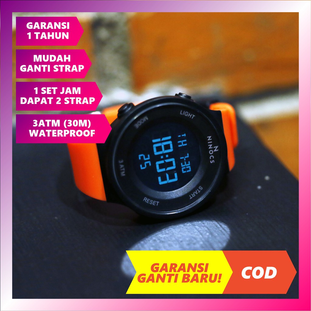 Original Sport Watches 2 Strap Water Resistant Digital Boy Girl Watches ...