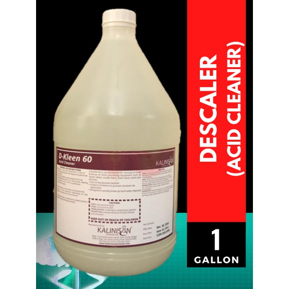 Kalinisan DESCALER / DELIMER 1 GALLON D-KLEEN 60 Acid Cleaner Food ...