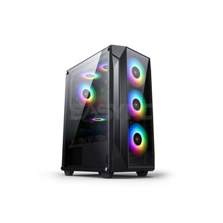Keytech T1000 Mid Tower Gaming PC Case Black/White, T1000 Mid Tower ...
