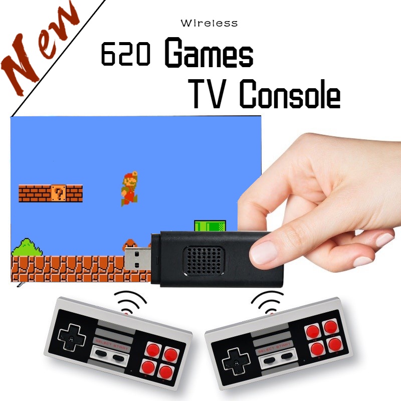 620 Built-in Game Mini NES Wireless Nintendo Console Retro Game Console ...