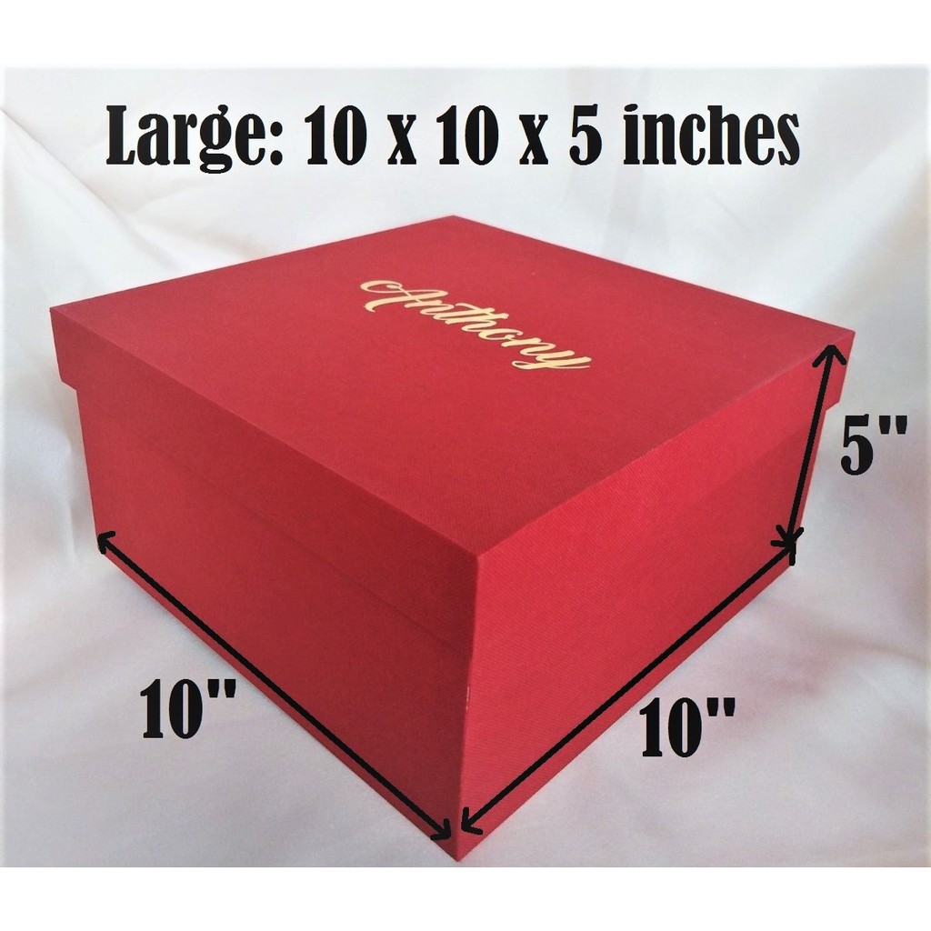 PERSONALIZED GIFT BOX LARGE 10 X 10 X 5 INCHES STURDY HIGH QUALITY