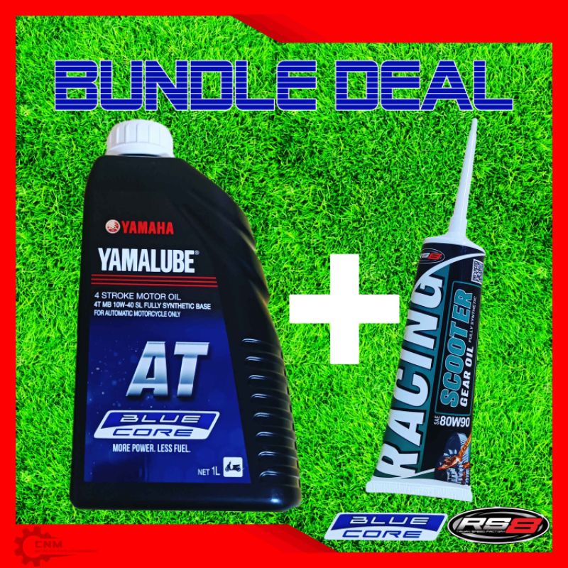 BUNDLE!!! YAMALUBE BLUE CORE 1LITER + RS8 SCOOTER GEAR OIL 120ML ...