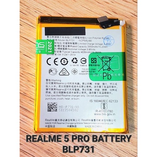 REALME 5 PRO BATTERY RMX1971 BLP731 BATTERY | Shopee Philippines