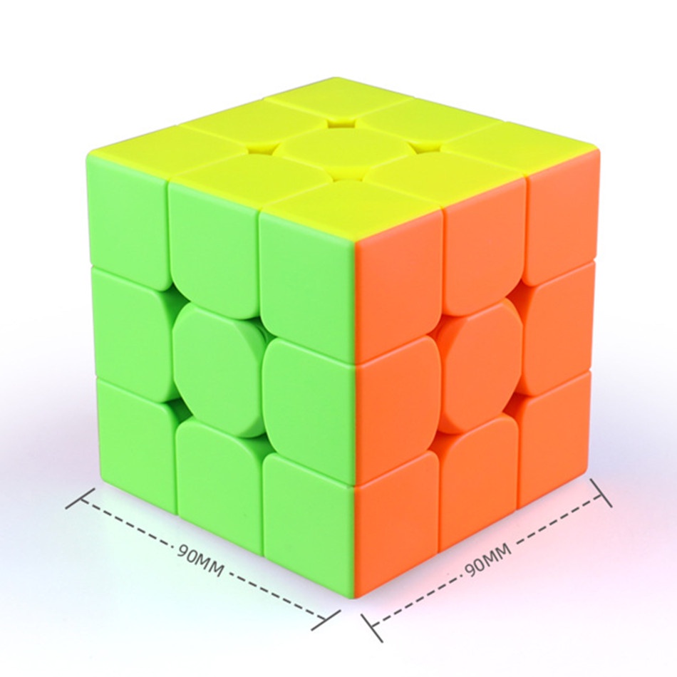 QiYi QiMeng Plus 3x3 90mm Stickerless Magic Cube Big 3x3x3 Speed Cube ...