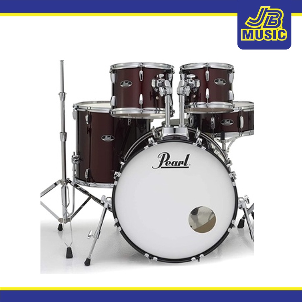Pearl - ROADSHOW 5-PCS DRUM SET #91Wine Red PC Drum set (Without ... Pearl - ROADSHOW 5-PCS DRUM SET #91Wine Red PC Drum set (Without ...