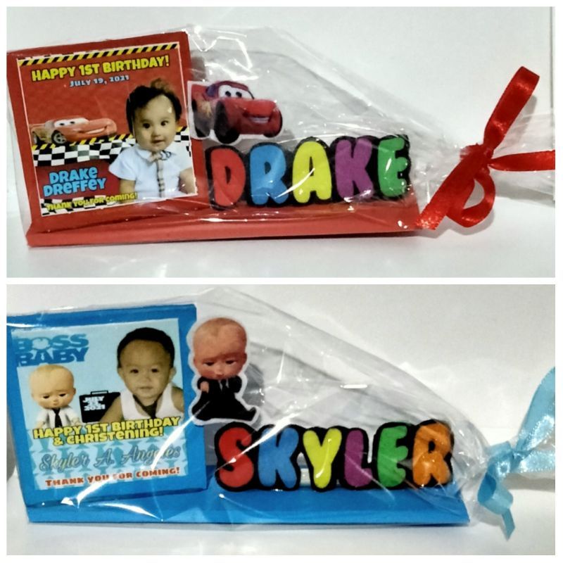 Personalized Standy with name and theme, Giveaways souvenir for ...