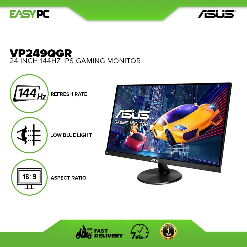 EasyPC | Asus VP249QGR 24" 144Hz IPS Gaming Monitor 23.8 inch, Full HD ...
