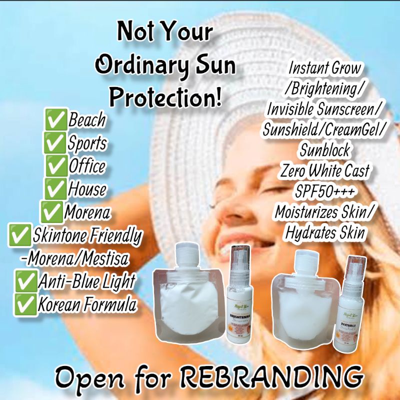 Premium Korean Formula Brightening Sunscreen/Sunshield for Face and ...