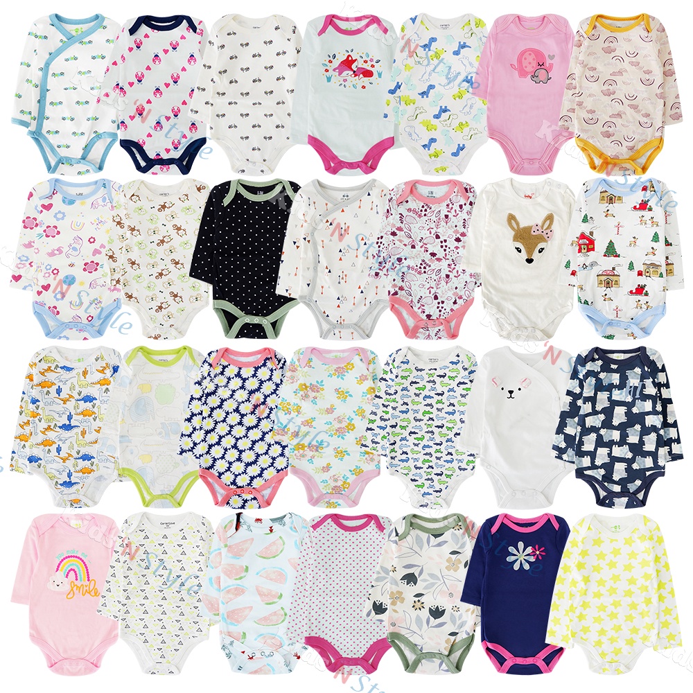Long Sleeve Onesie Bodysuit for Baby Randomly Given Onesies | Shopee ...