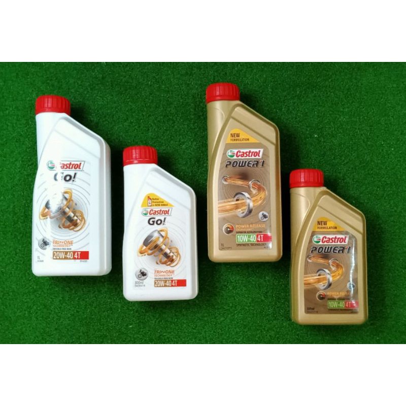 CASTROL MOTOR OIL (castrol go 20w-40_castrol power1 10w-40) | Shopee ...