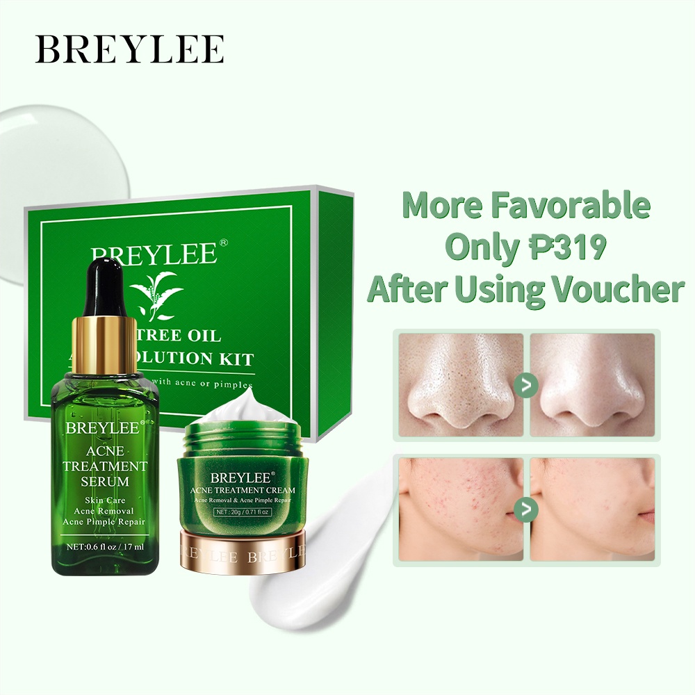 BREYLEE Acne Treatment Serum Cream Spots Pimple Removal Essence Anti ...