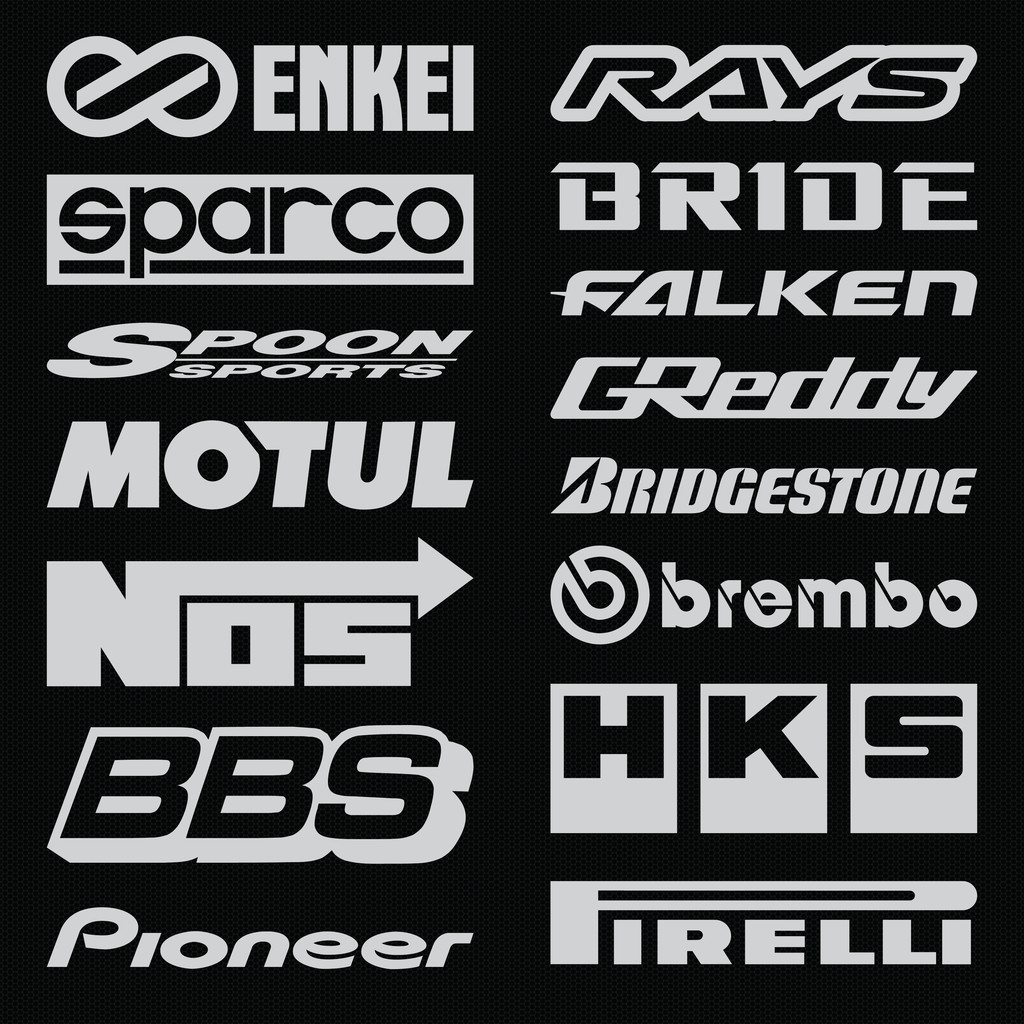 5 inches sponsor logo outdoor sticker (all items are sold separately ...