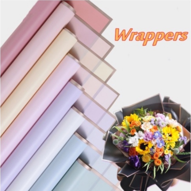 20pcs Korean Trendy Flower Wrapper Florist Paper with Borders ...
