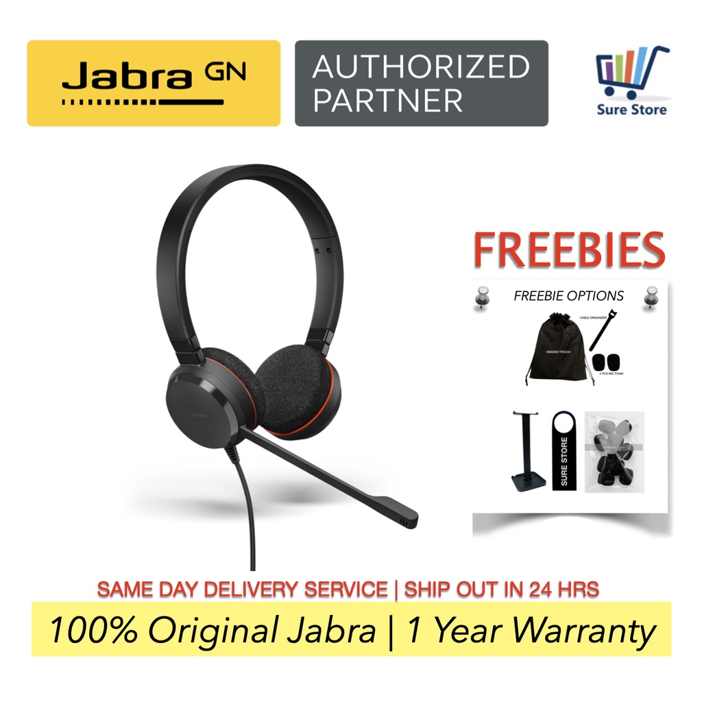 Jabra Evolve 20 MS USB Headset | Shopee Philippines