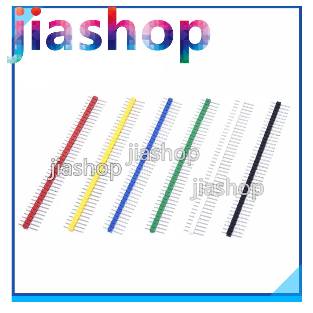 10Pcs 40 Pin 1x40 40P Male Header Single Row Male 2.54 Breakable Pin ...