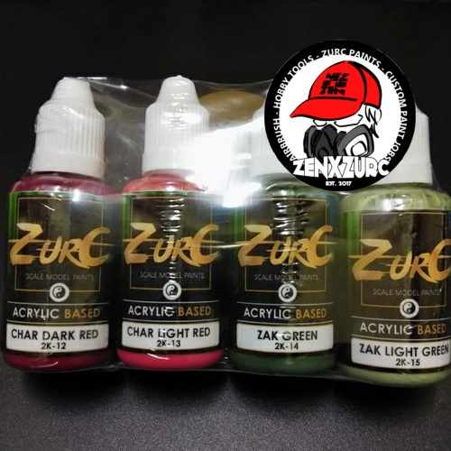ZurC Set C Junior Acrylic Airbrush Paint Set ZAKU MIX SET C | Shopee ...