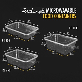 [10pcs] Round Microwavable Food Container, RO10 RO16 RO30 Plastic tub ...