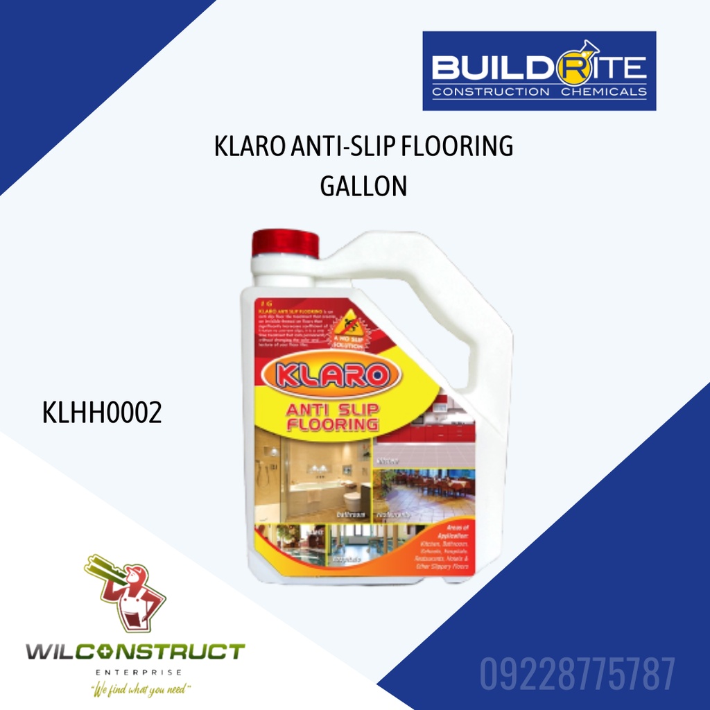 BUILDRITE KLARO ANTI-SLIP FLOORING (GALLON) | Shopee Philippines