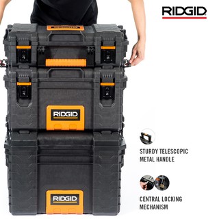 RIDGID Pro Tool Storage System, Pro Organizer Toolbox with Gear Cart ...