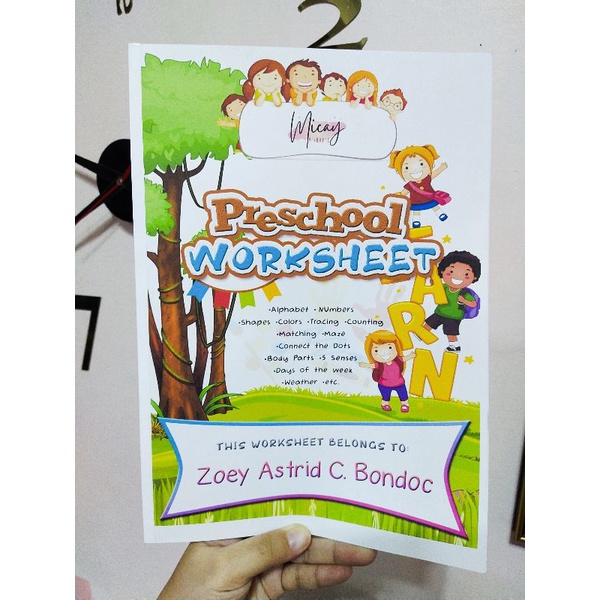 Customized Preschool/Kindergarten Worksheets (95 pages w/cover) Tracing ...