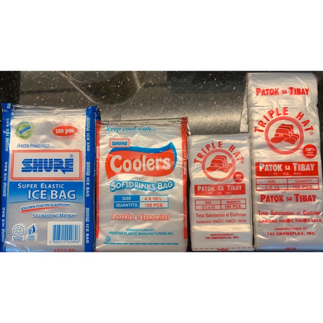 PE Plastic for Ice Candy, Softdrinks and Ice (100pcs) | Shopee Philippines