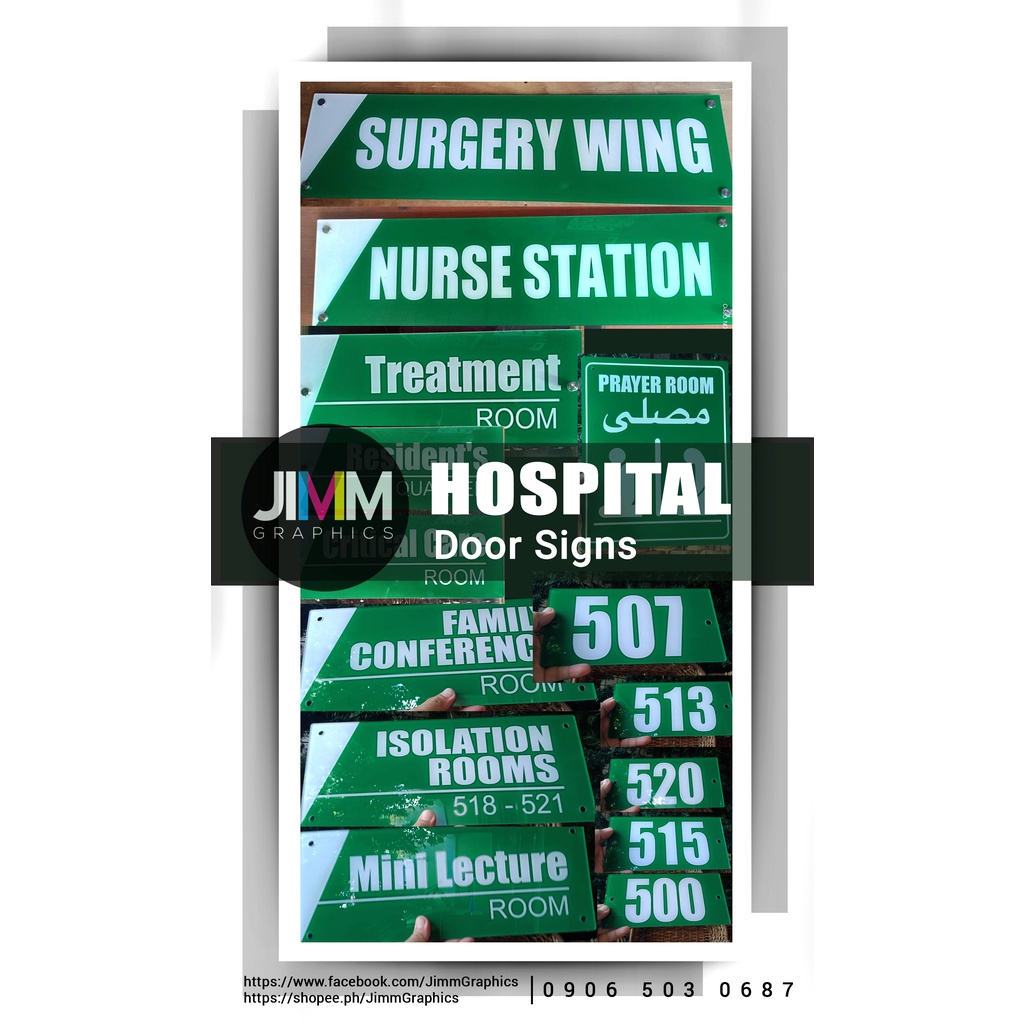 Clinic Hospital Door Sign / Name Door / Room sign | Shopee Philippines