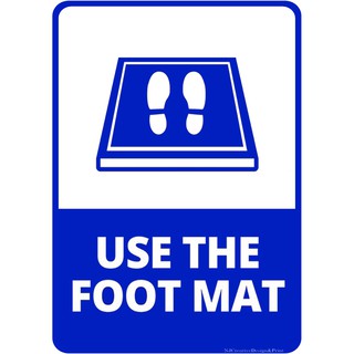 Please Use Foot Bath-A4 Laminated Signage | Shopee Philippines