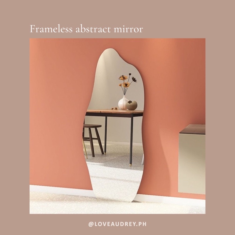 Frameless abstract full length mirror (we can customize shapes and ...