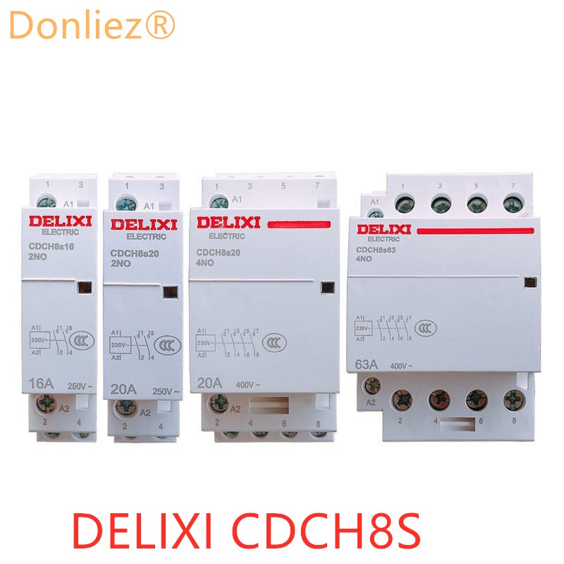DELIXI Household Building AC Contactor 20A 25A 40A AC220V Big Current Relay CDCH8S | Shopee ...
