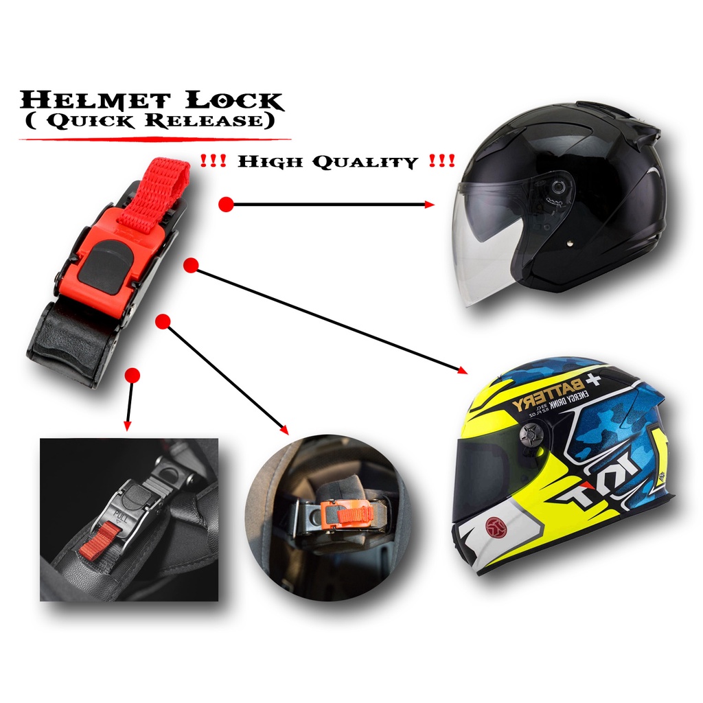 HELMET LOCK QUICK RELEASE !!! High Quality !!! [[ Philippine Stock ...