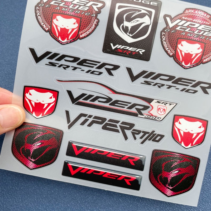 Car Exterior Cobra Shield Emblem Auto Window Rear Bumper Trunk Decor ...