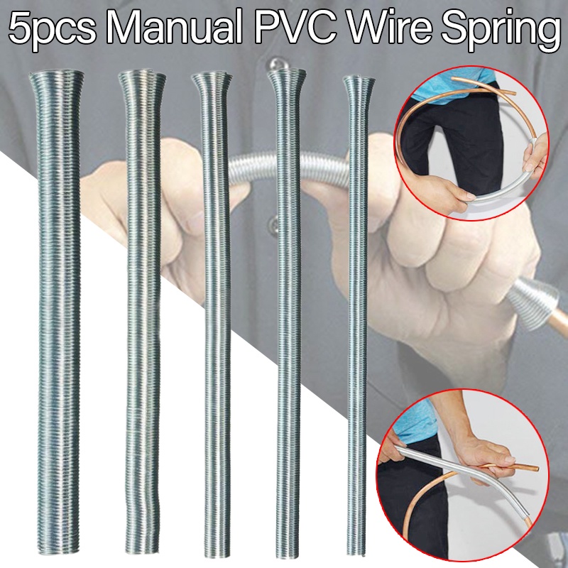 5pcs Manual PVC Wire Spring Pipe Bender Curve Springs Tube Bending ...