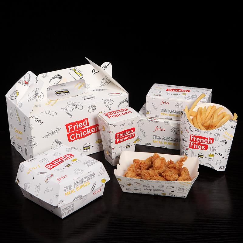 fries box container paper meal snack box | Shopee Philippines