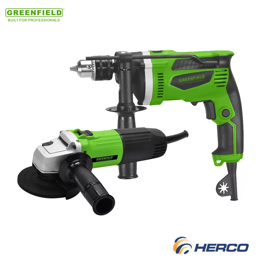 Online Exclusive Greenfield Impact Drill 600W + Angle Grinder 540W ...