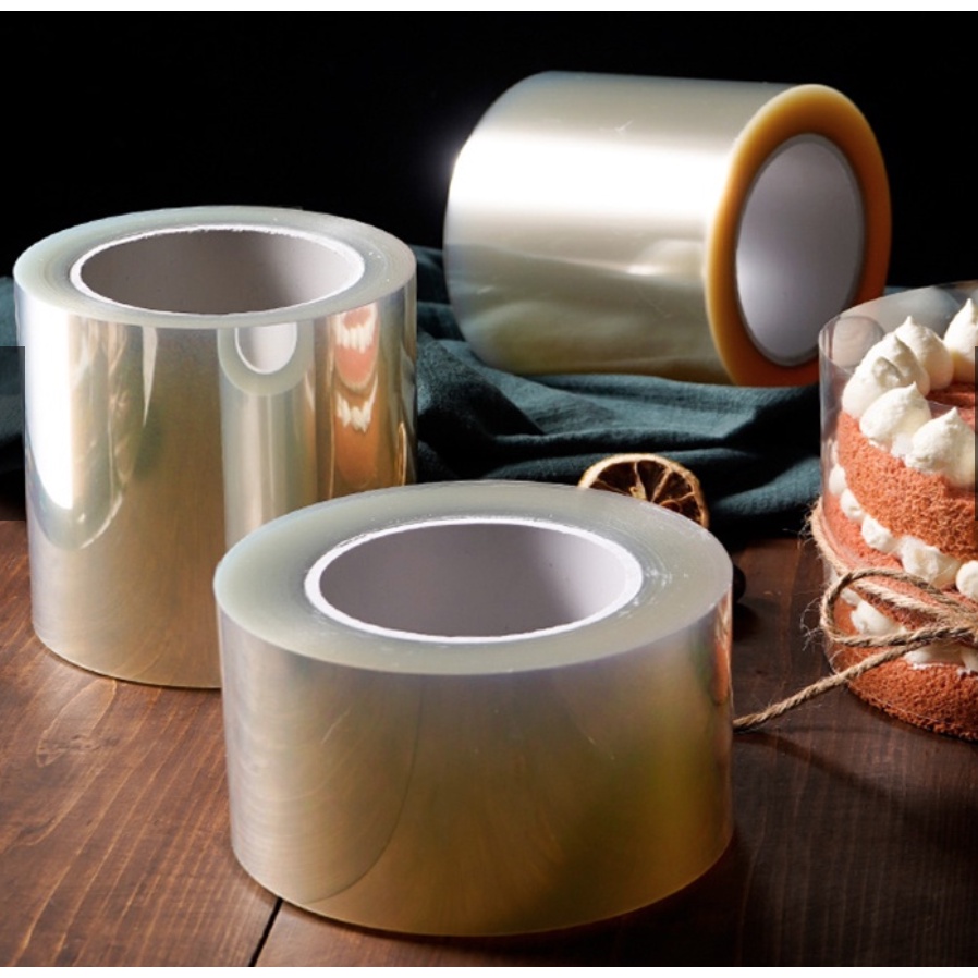 Food Grade PP Cake Wrap Cake Collar Transparent Cake Rolls Clear Cake ...