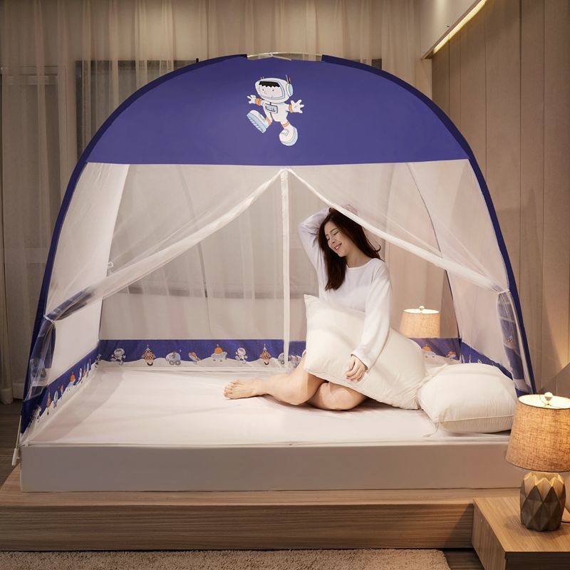 Free installation yurt mosquito net home 1.8 m bed 1.5m | BeeCost