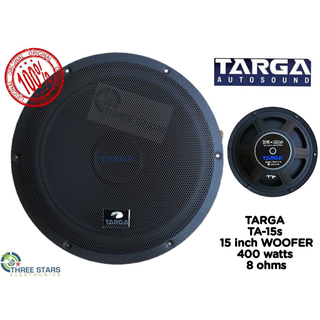 TA-15S TA Series Woofer Targa Size 15 inch Speaker 400 watts TARGA ...