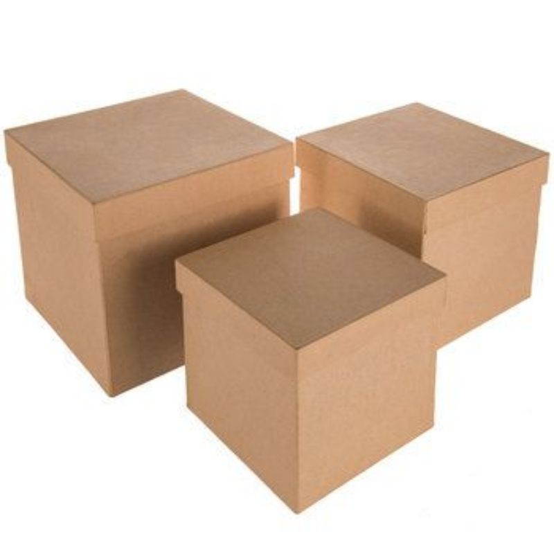 5x5x5 inches Karft Hard Box | Shopee Philippines