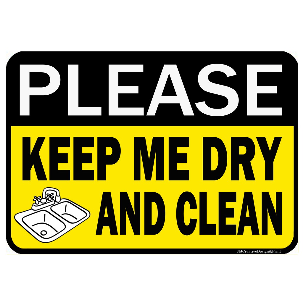 Keep Kitchen Clean Sign