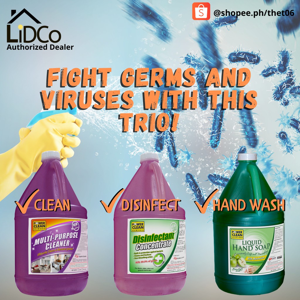 Poweclean MULTI PURPOSE CLEANER Gallon presyo ₱279