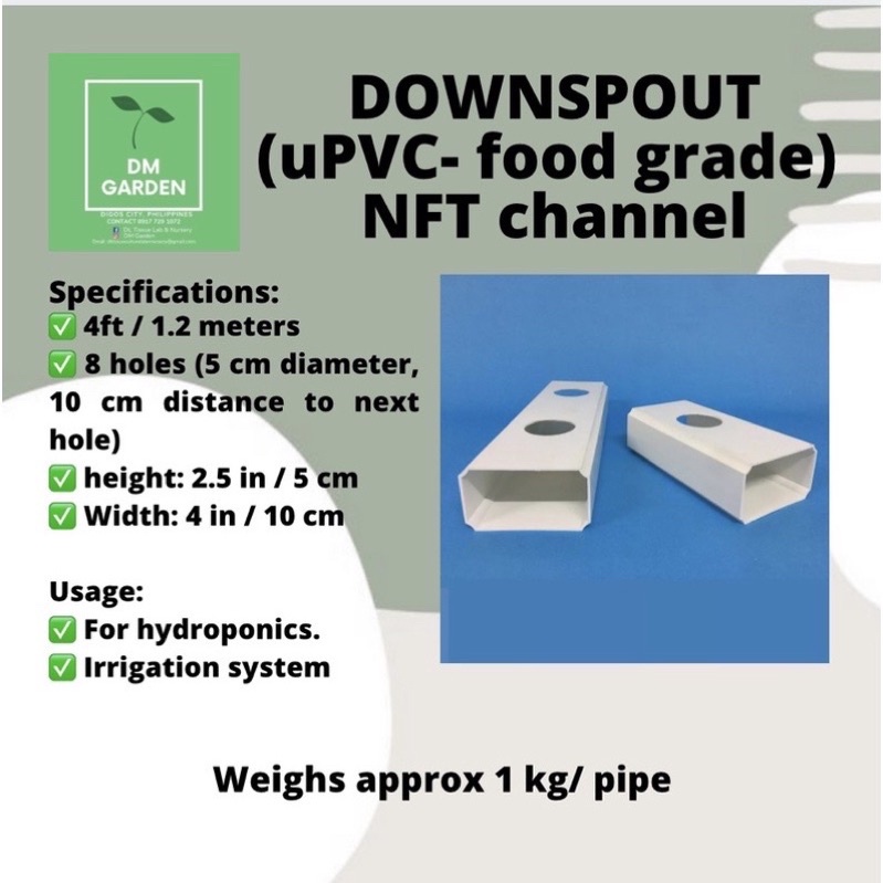 NFT Downspout (4ft w/ 8 holes) by 12 pcs | Shopee Philippines
