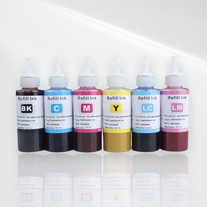 100ml Premium Sublimation Ink 6 Colors for Epson L800 L805 L1800 ...
