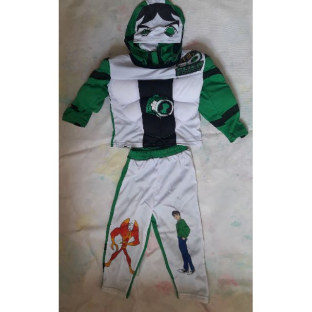 shop : BEN 10 Costume Muscle Pads Shirt Pants Mask Kids | Shopee ...