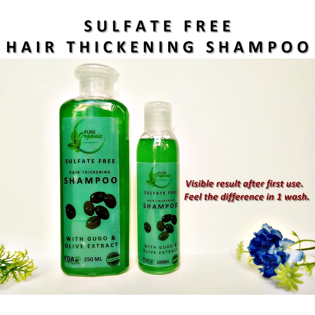 Sulfate Free Olive Shampoo by Pure Organic For Hair Growth and Hair ...