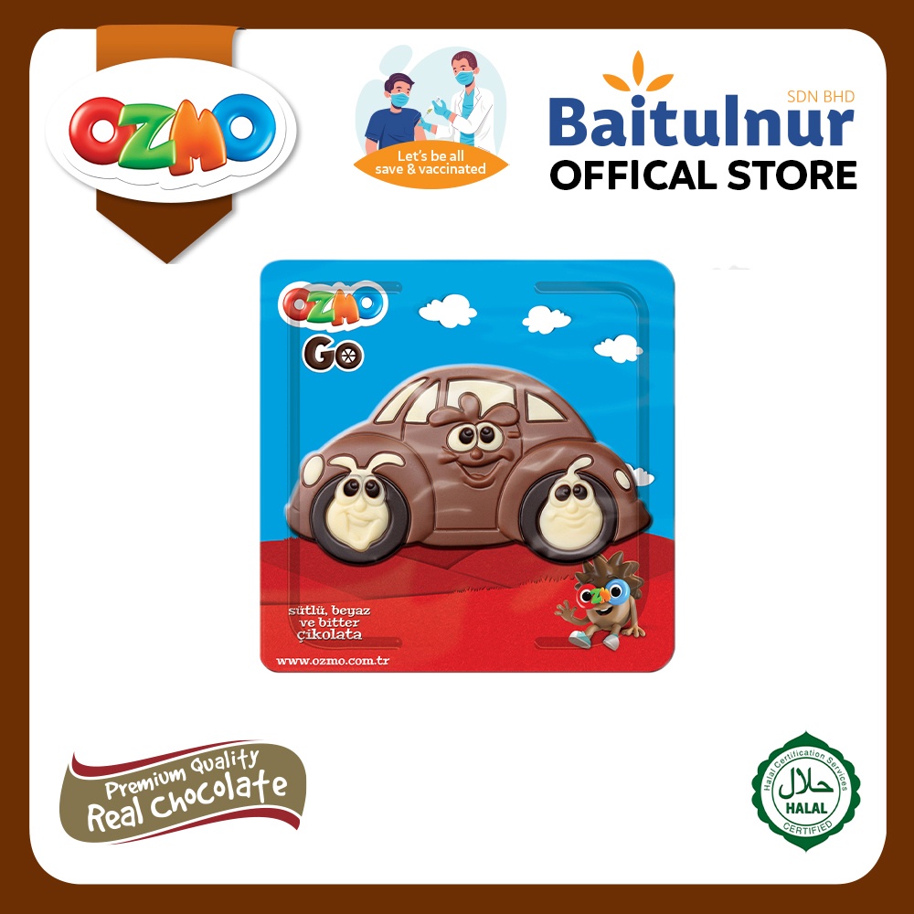 OZMO GO Milk, White and Bitter Shaped Chocolate 30G | Shopee Philippines