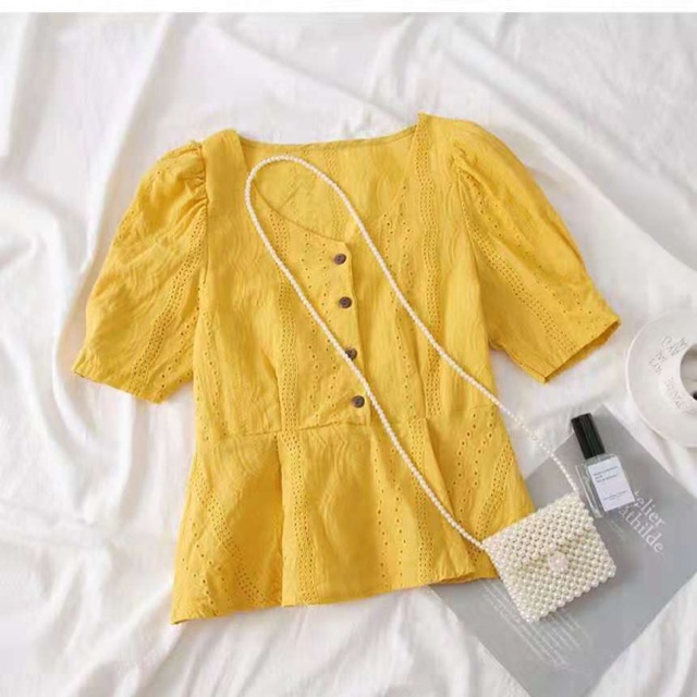 ILet short sleeve blouse | Shopee Philippines