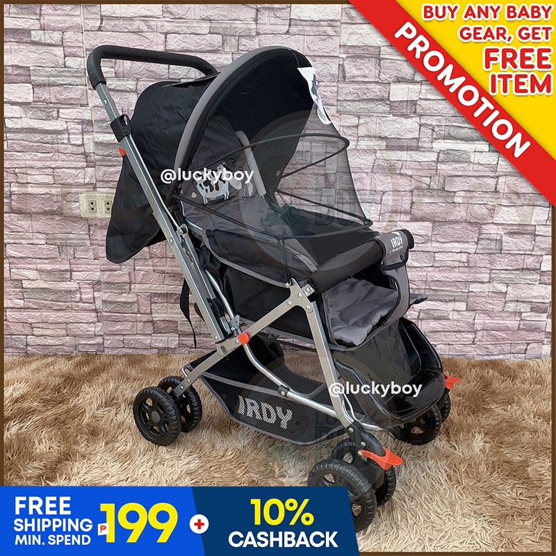 IRDY 829A Stroller For Baby Grey | Shopee Philippines