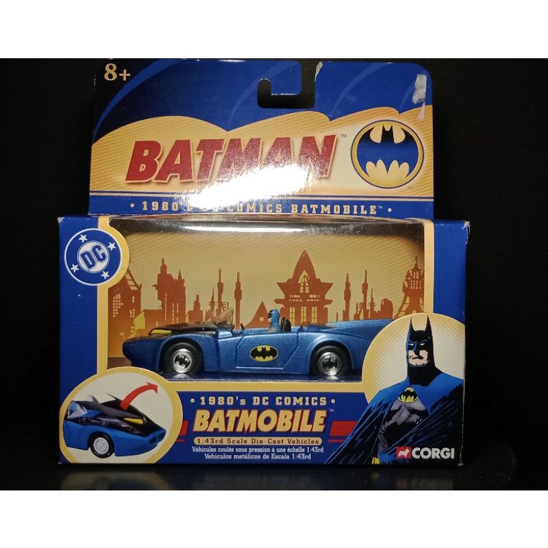 batmobile vintage style 1980 DC Comics old schoo Batmobile 1:43 diecast ...