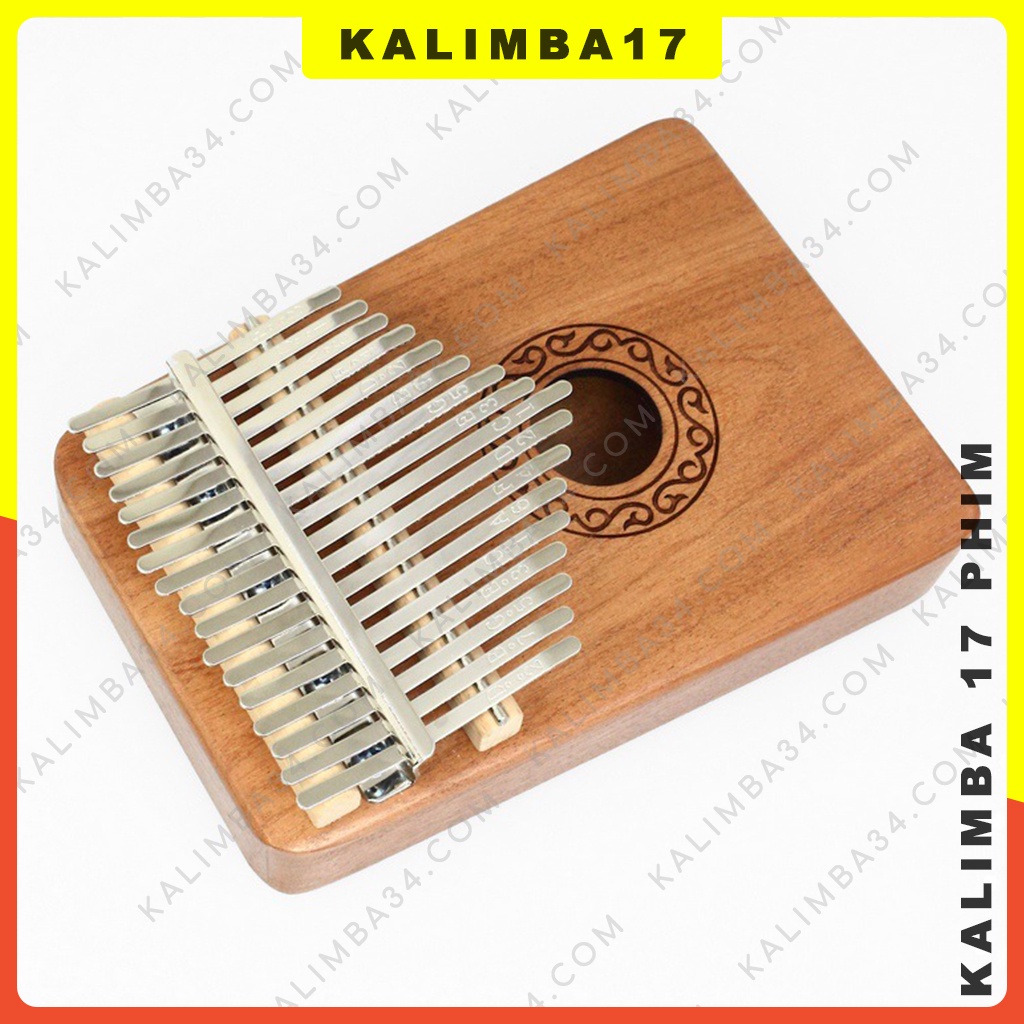 Kerus 17-Key Kalimba - Manhogany Wood Resonant Box - Good Sound, No ...